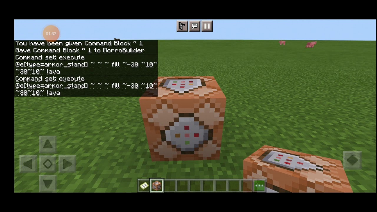 How to make a small LAVA tsunami in Minecraft using Commands! - YouTube