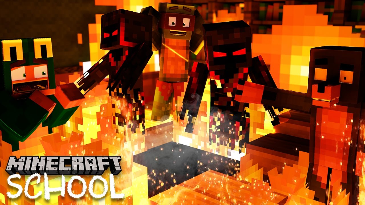 Minecraft School - THE CLASS GO TO HELL!? - YouTube
