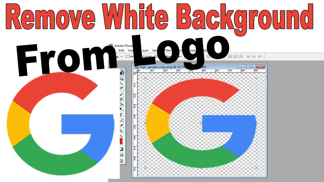 how to remove white background from logo in photoshop - YouTube