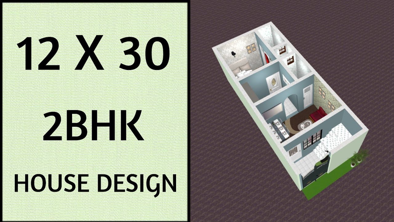 12x30 House Plan ll 40 गज में घर का नक्शा ll 360 Sqft Ghar Ka Naksha ll ...