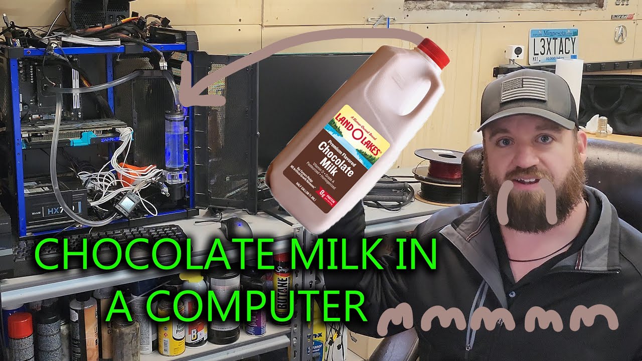 PC Water Cooling with Chocolate Milk - YouTube