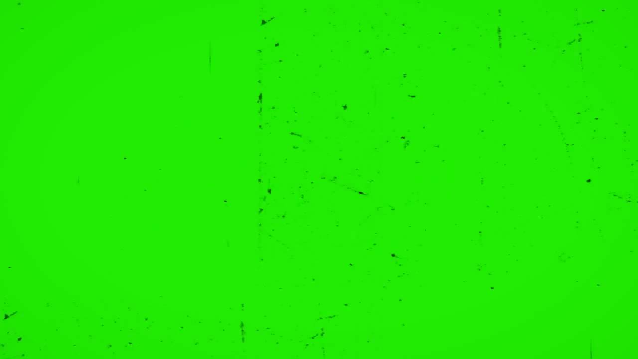 Old Film Scratches Look Green Screen Free Royalty Footage 720p - YouTube