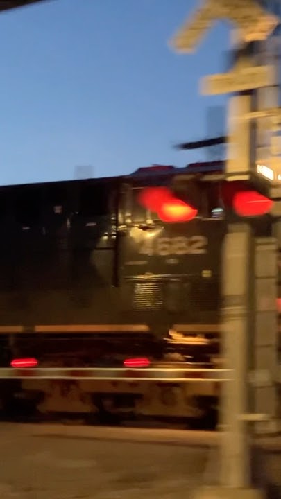 NS 4682 leads NS 167 Eastbound at Francisco, IN with Crossing! - YouTube