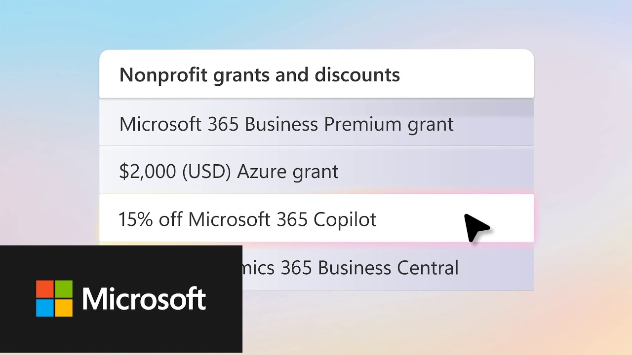 Microsoft nonprofit grants and discounts - YouTube