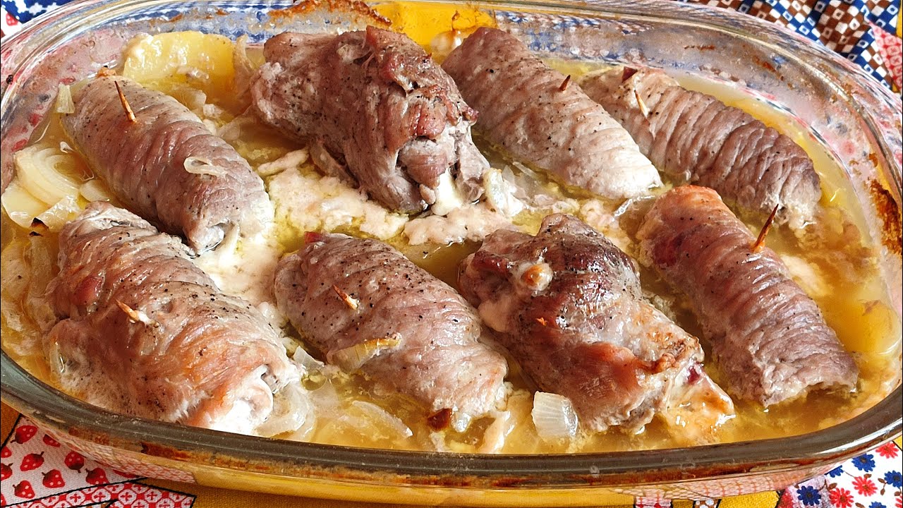 ROLLITOS DE CARNE RELLENOS DE JAMÓN Y QUESO 😋 | El Dulce Paladar - YouTube