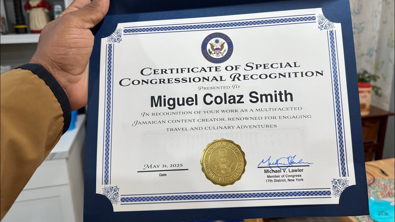 Colaz Smith received yet another award in New York - YouTube
