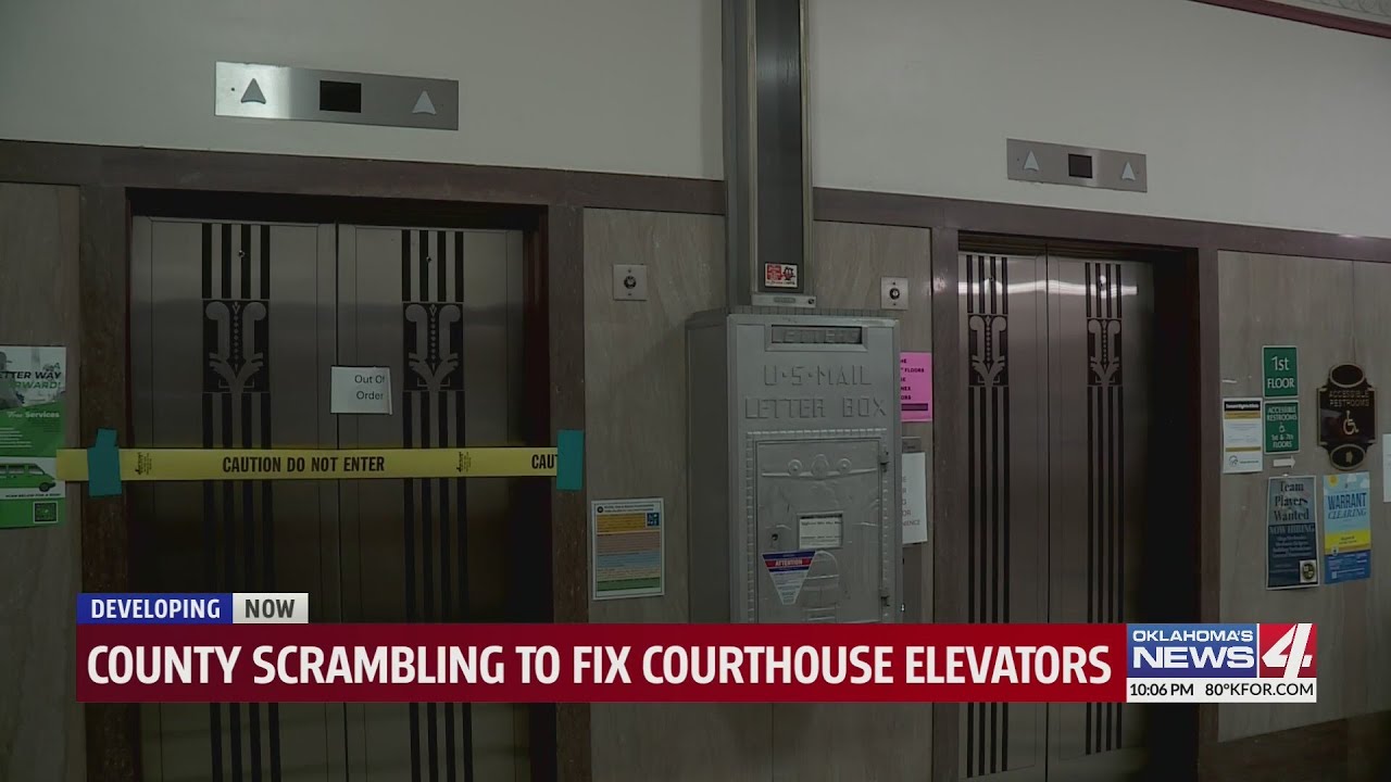 County scrambling to fix courthouse elevators - YouTube