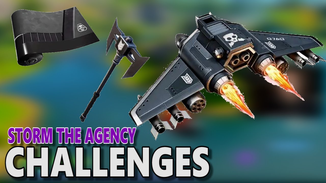Fortnite Storm the Agency Challenges | How to Get Shadow Stalker Glider ...