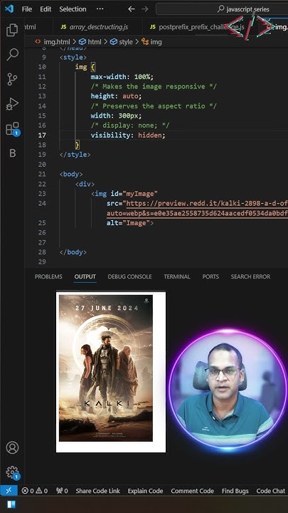 More Ways To Hide An Image Js Interview ๐ผ๏ธ๐ Codewithkg Coding Javascript Youtube