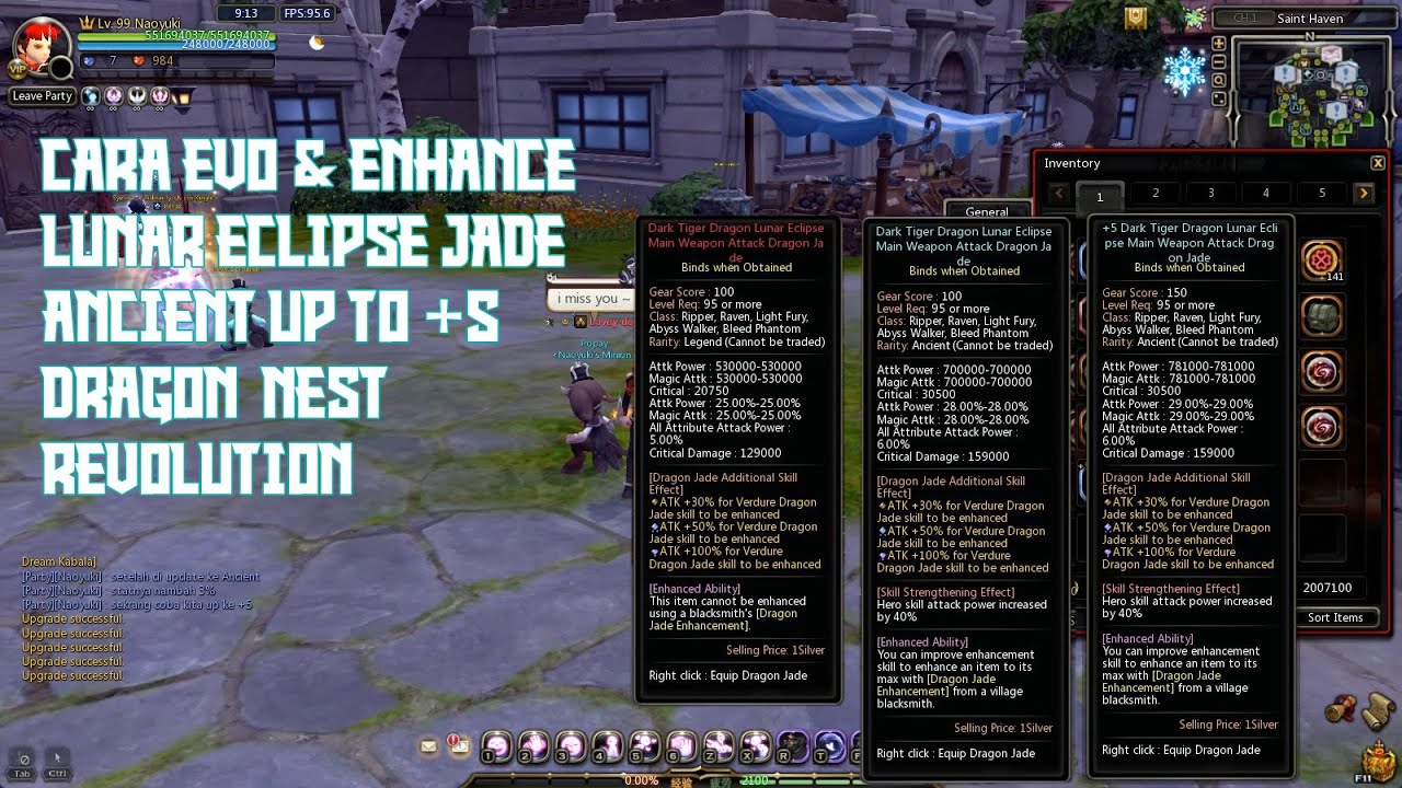 Cara Evo & Enhance Lunar Eclipse Jade Ancient Up To +5 #Guide31 - YouTube