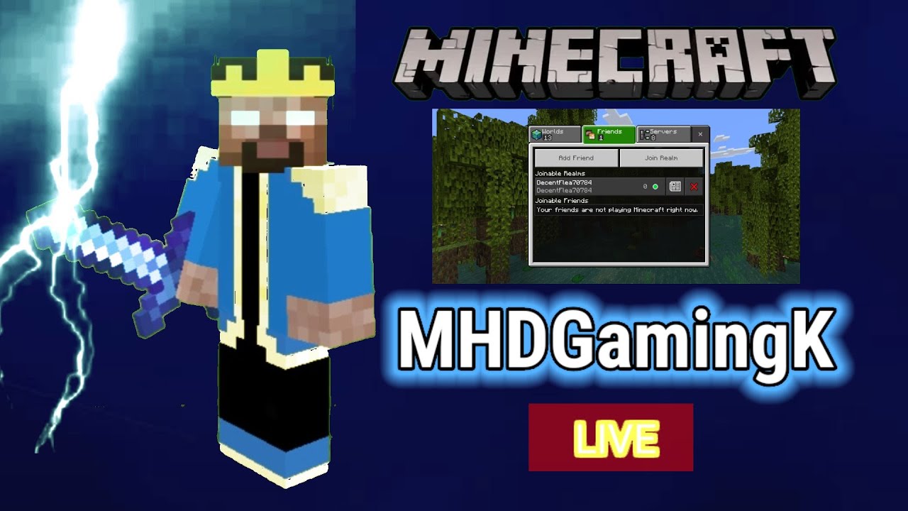 Minecraft PE ; Realms | Decoration | Survival World LIVE Series With ...