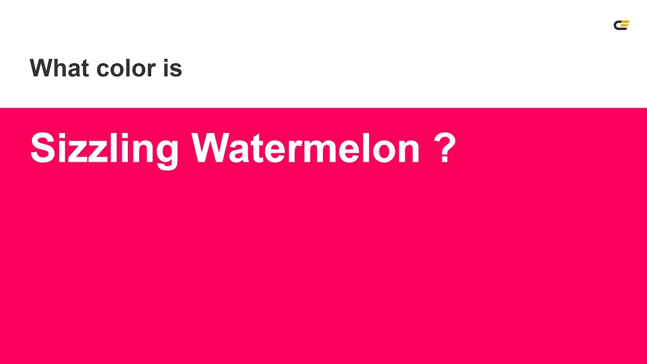 Sizzling Watermelon color #fa005c hex Cool Red color fa005c - YouTube