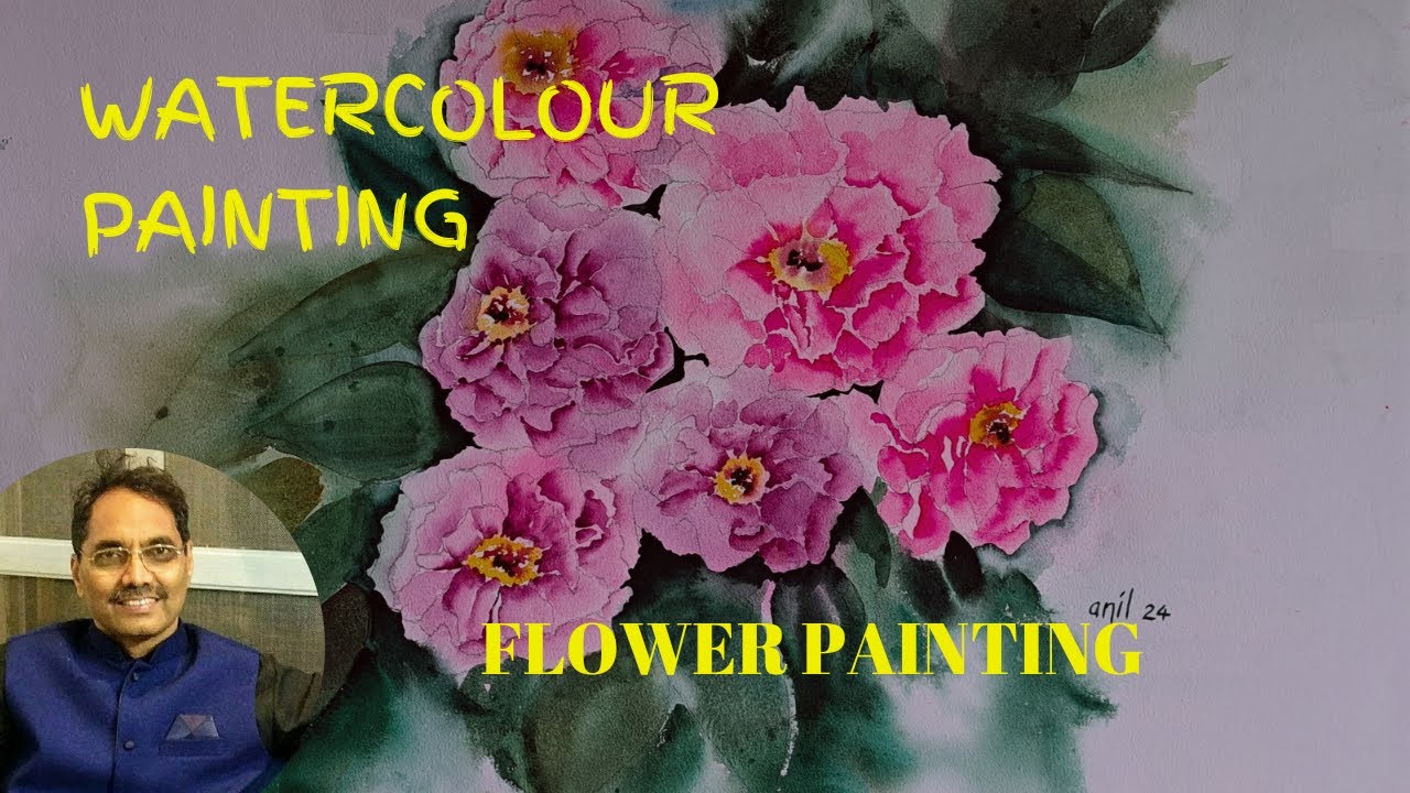 Flowers Painting | Watercolor | Painting Tutorial - YouTube