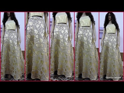 How To Make Corian Flared Skirt I कोरियन फ़्लेयर स्कर्ट कैसे बनाये I ...