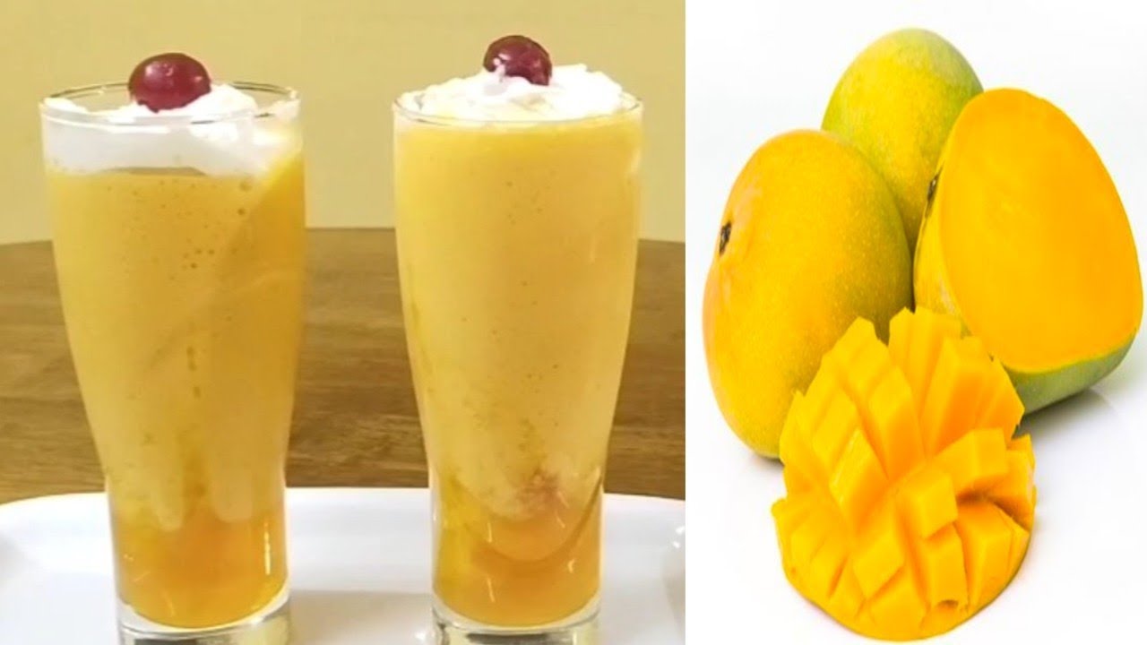 Mango milk shake | summer special | Quick mango milk shake | mango shake - YouTube
