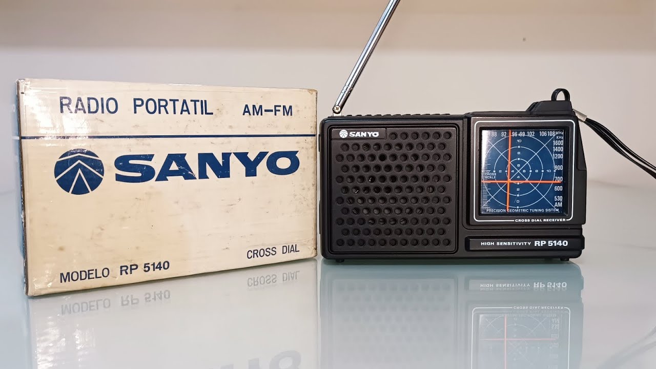 Rádio Sanyo modelo RP-5140 CROSS DIAL AM-FM - YouTube