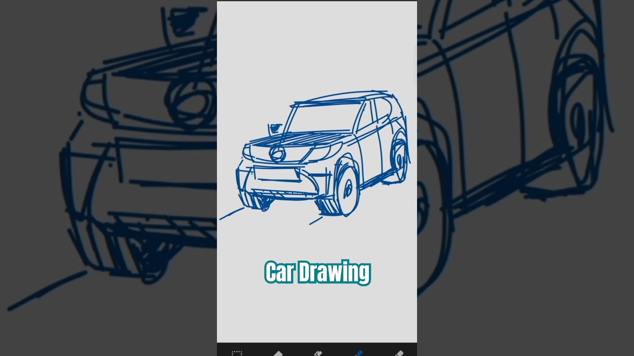 car drawing for beginners | easy car drawing tutorial #car #art # ...