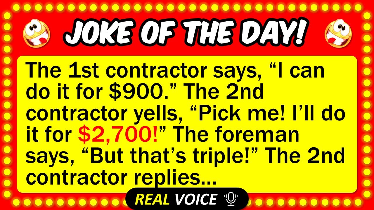 🤣 BEST JOKE OF THE DAY! - Three contractors are at a construction site ...