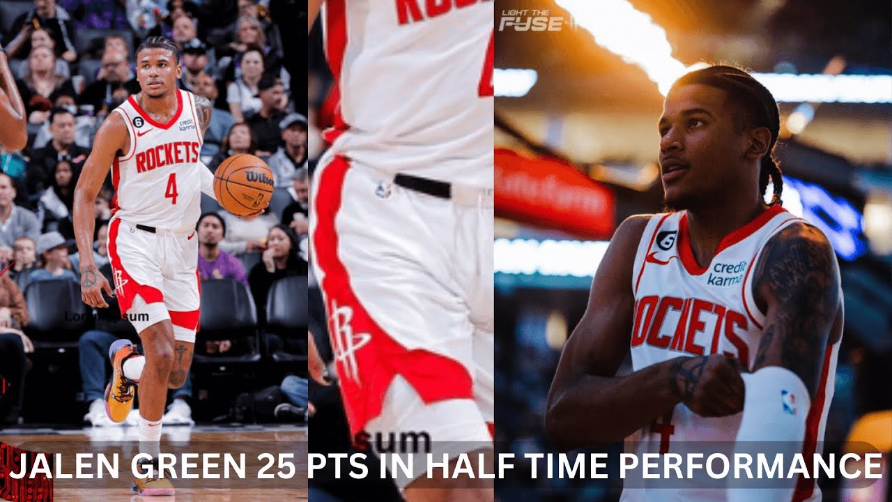 FIL-AM NBA ROCKET STAR JALEN GREEN SHOWN HIS TALENT HOW THIS 25 PTS 1ST ...