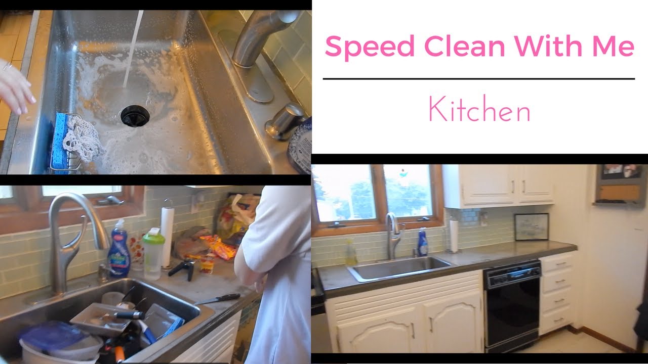 Speed Clean With Me - Kitchen - YouTube