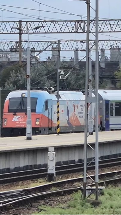 Wjazd EU44-006 z EIC BWE na stację Warszawa Wschodnia. Data: 31 sierpnia 2024. #kolej #pociag ...