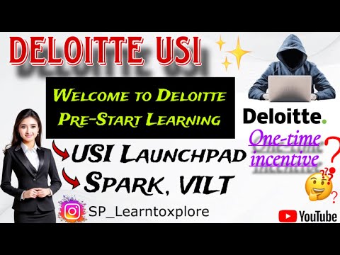 Deloitte USI Launchpad Program || Bonus 🤔 || SPARK || Deloitte Pre ...