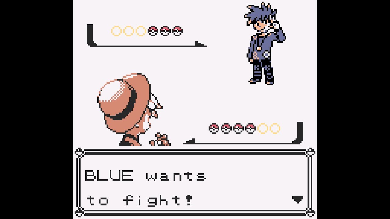 Pokemon Static Yellow • Rival - Route 22 [Hard] - YouTube