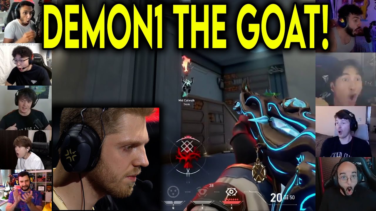 Valorant Streamers Reacts To DRG Demon1 HIT THE CRAZIEST FLICK Against ...