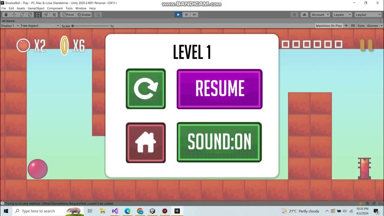 Creating a Bouncing Ball Game from Scratch in Unity - YouTube