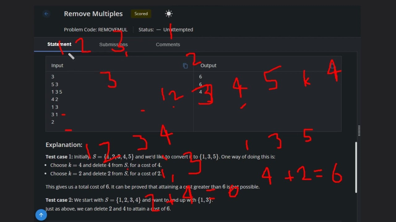 Remove Multiples REMOVEMUL Codechef STARTERS 96 Full Solution YouTube Remove Multiples REMOVEMUL Codechef STARTERS 96 Full Solution YouTube