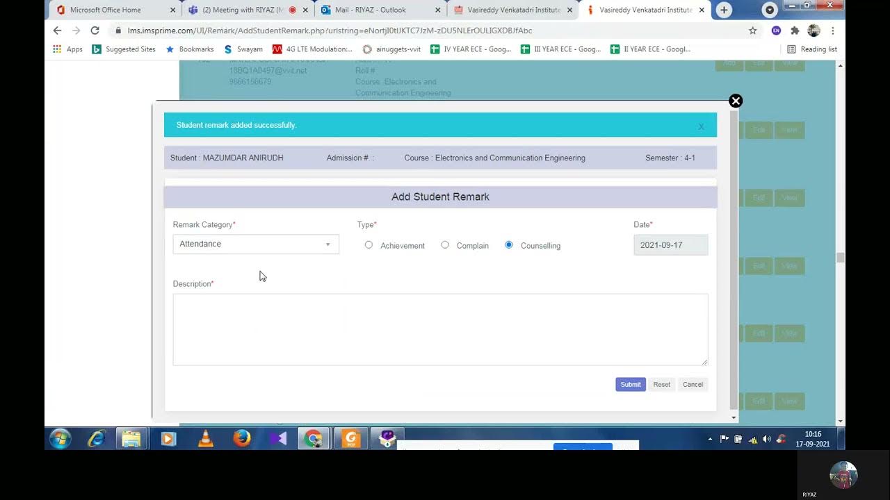 Tutorial on 'Student Counseling Report in ERP' - YouTube