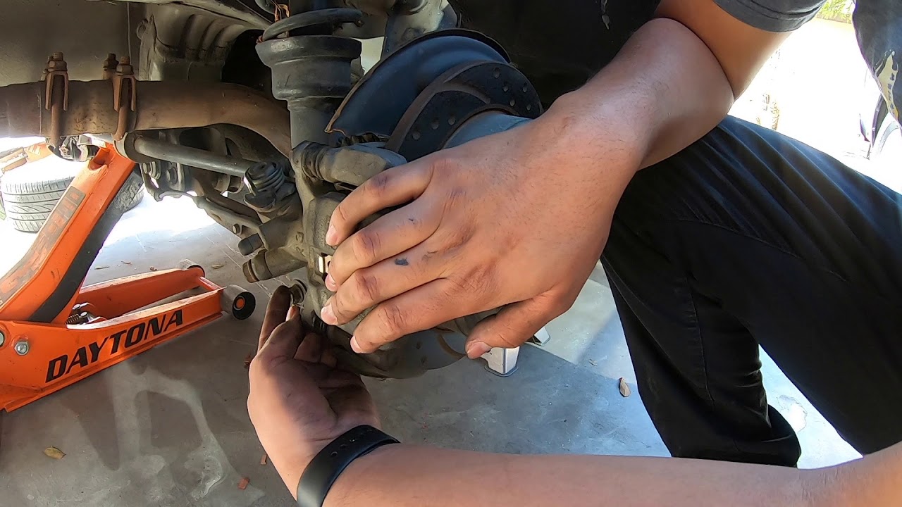 How To Do Rear Brakes On A Acura Integra - YouTube