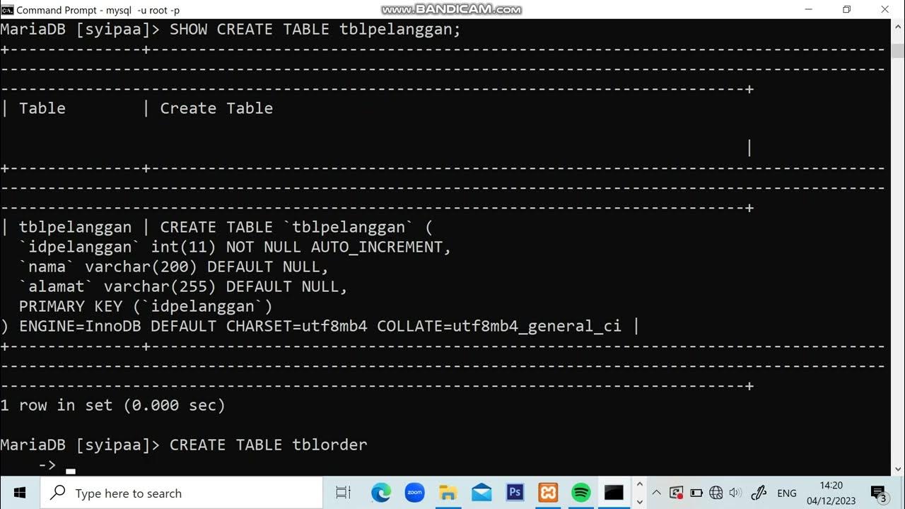 belajar mysql 26 - 28 - YouTube