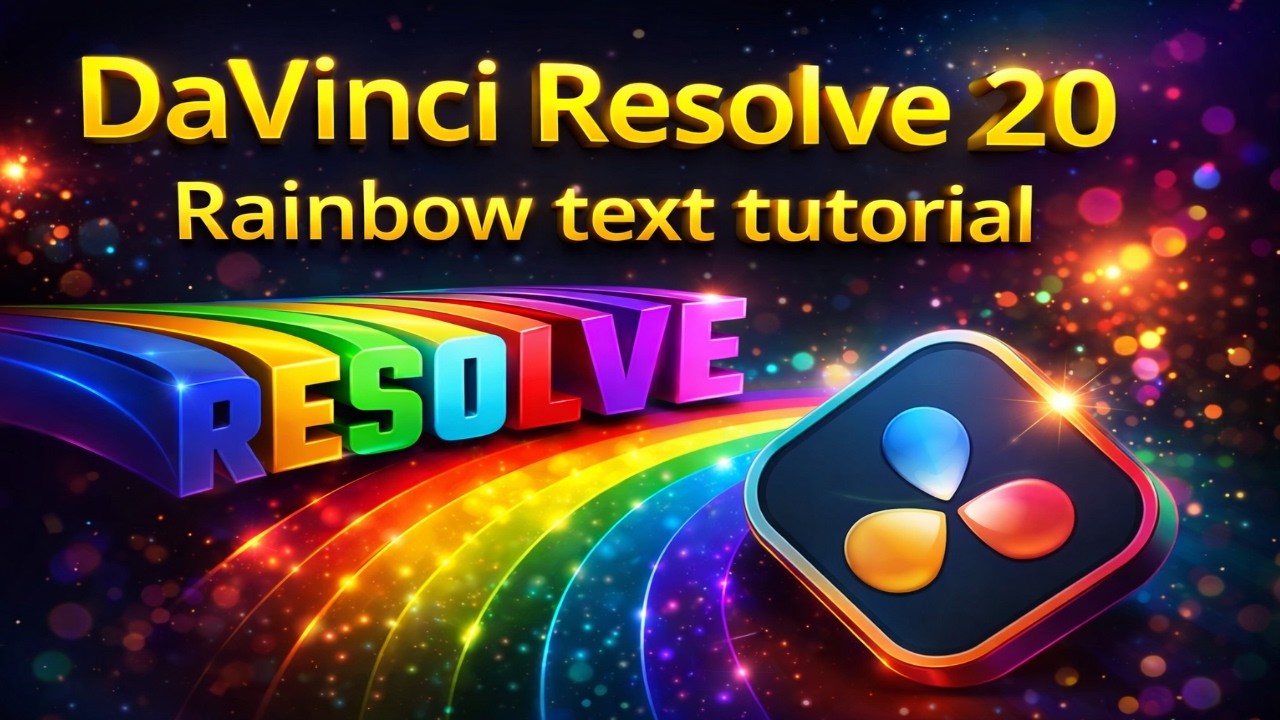 Stunning Rainbow 3D Text Effect | DaVinci Resolve 20 - YouTube