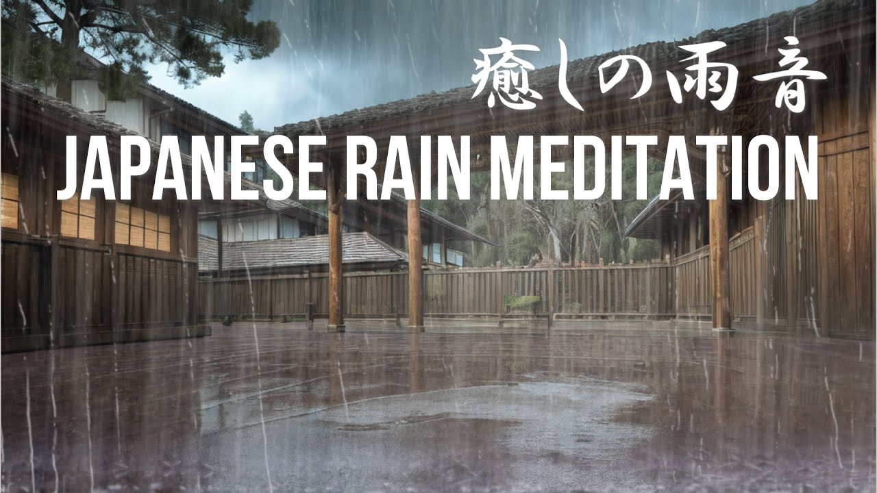 【眠りを誘う癒しの音風景54】Japanese Rain Meditation - Healing rain seen from a ...