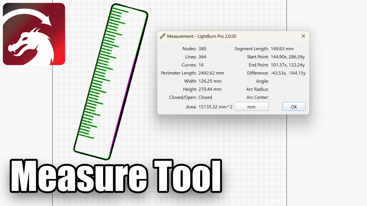 Using LightBurn's Measure Tool - YouTube