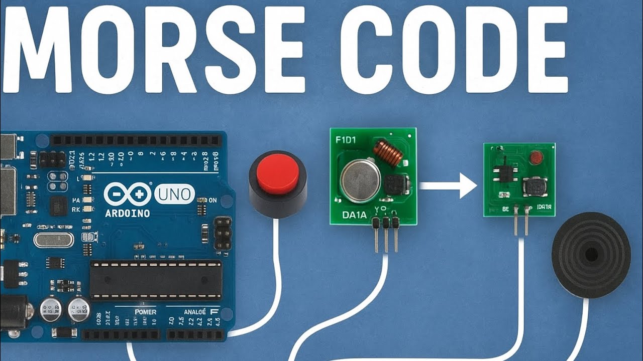 Arduino Wireless Morse Code Project | RF Transmitter & Receiver Tutorial (433MHz) - YouTube