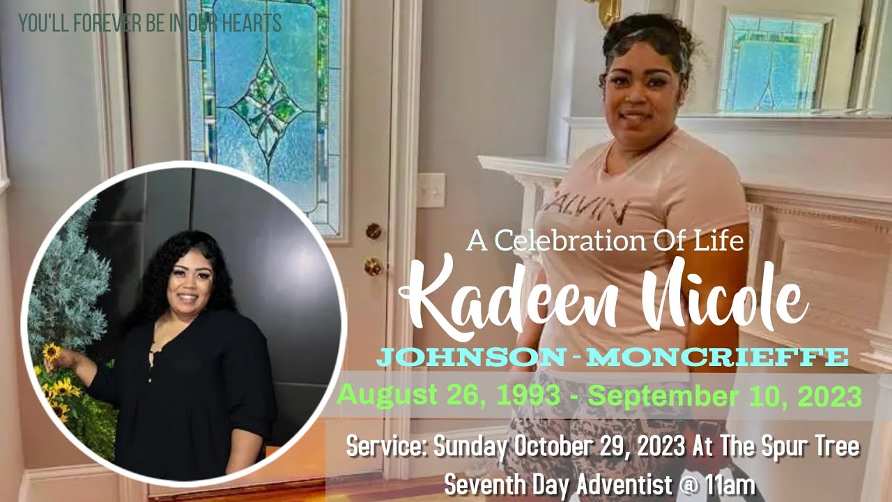 In Loving Memory Of Kadeen Johnson-Moncrieffe - YouTube
