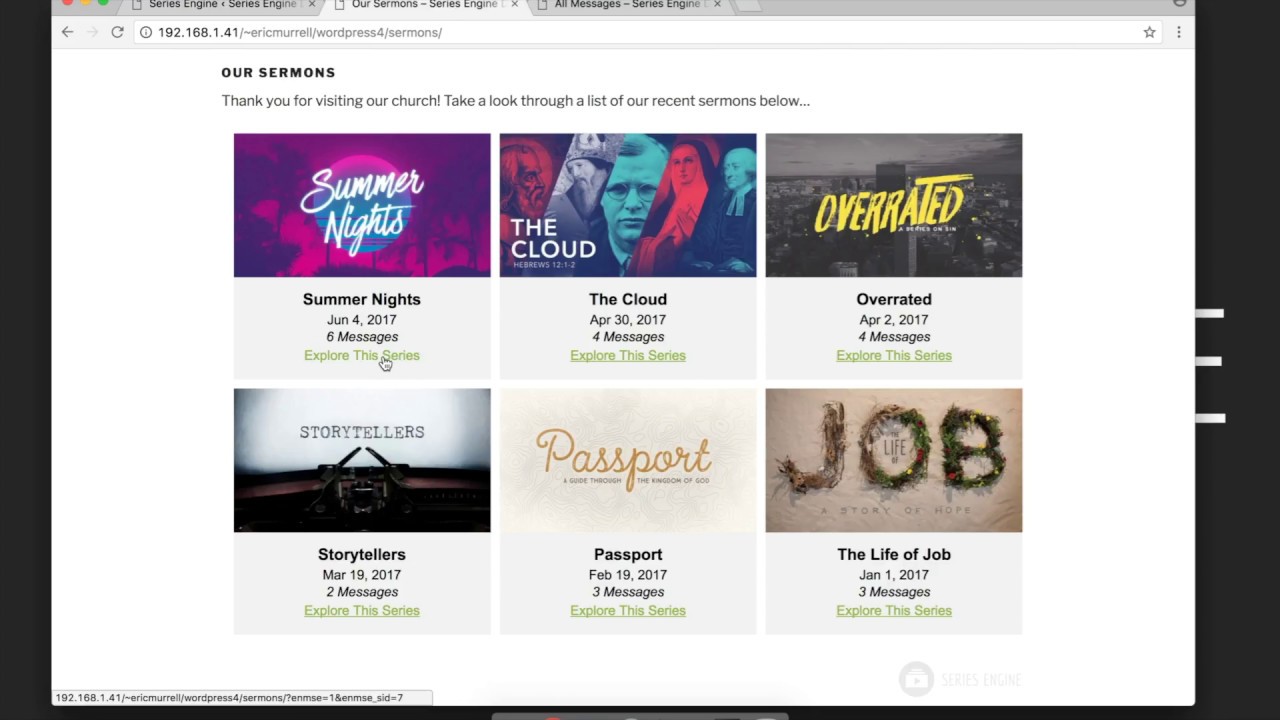 WP-EZ Sermon Manager - YouTube