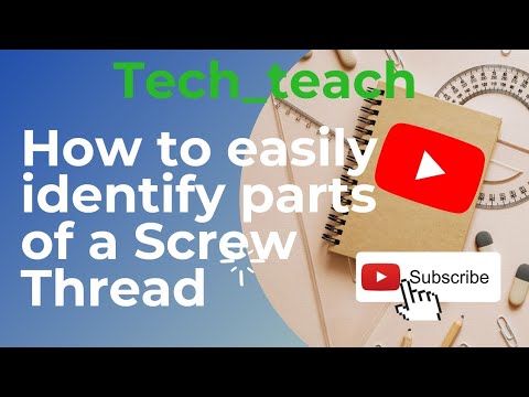 Elements of Screw Thread || Parts of Screw Thread || Fitter trade ...