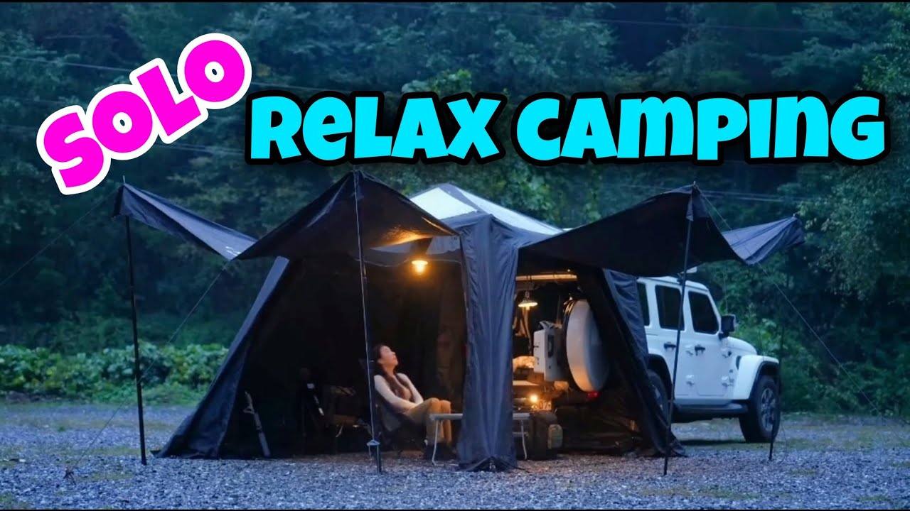 SOLO CAMPING | Young Girl Relax Camping | ASMR Vlog - YouTube