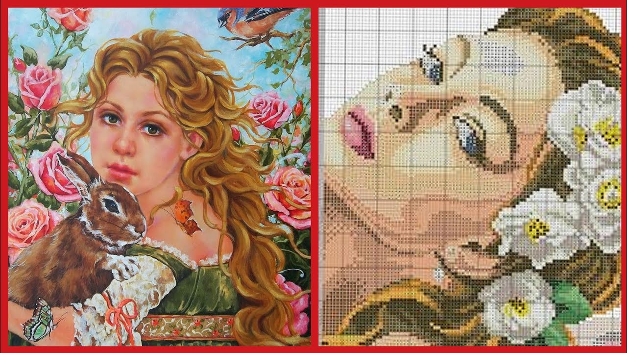 Stunning And Beautiful Cross Stitch pattern - YouTube