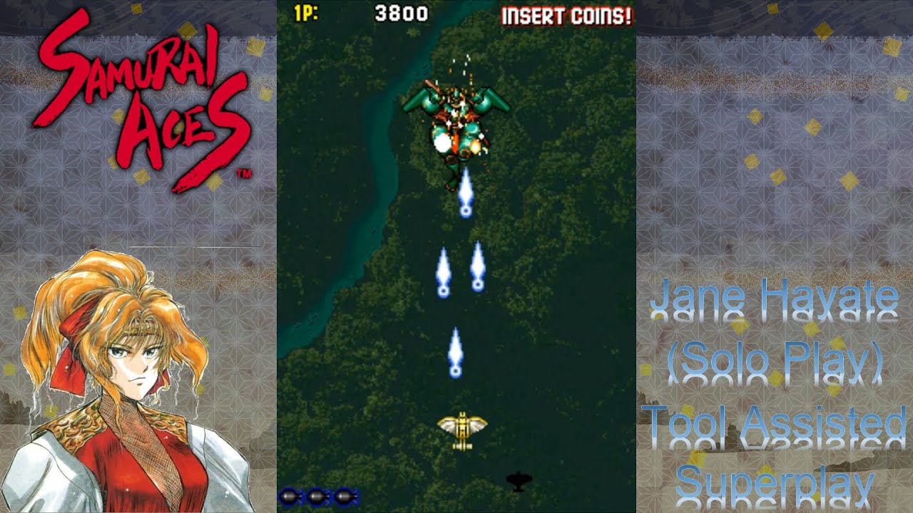 Samurai Aces (Arcade) Jane Hayate (Solo Play) [TAS] - YouTube