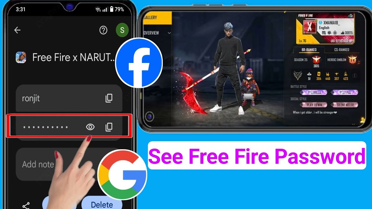 How to see Free Fire password On Mobile New Method (2025) How to check ...