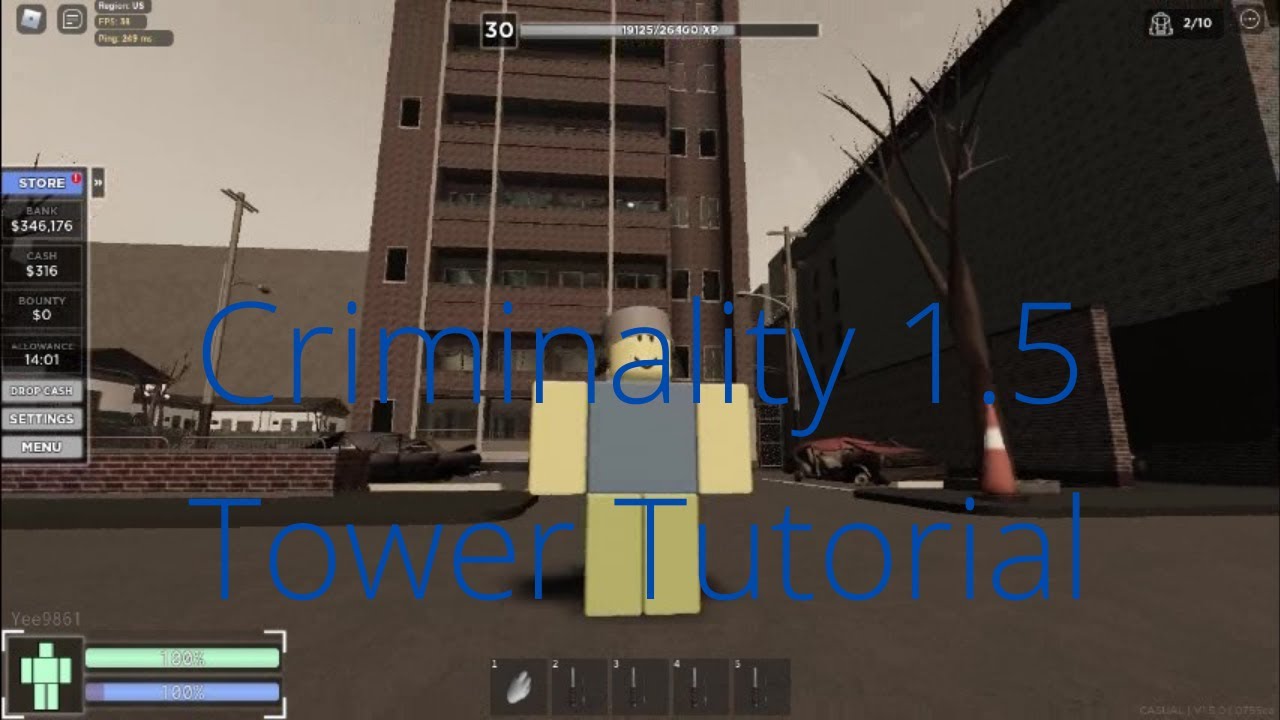 Roblox Criminality 1.5 Tower Guide (1.2 Tower) - YouTube