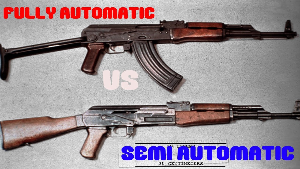 How Semi Automatic and Full Automatic Rifles Work - YouTube