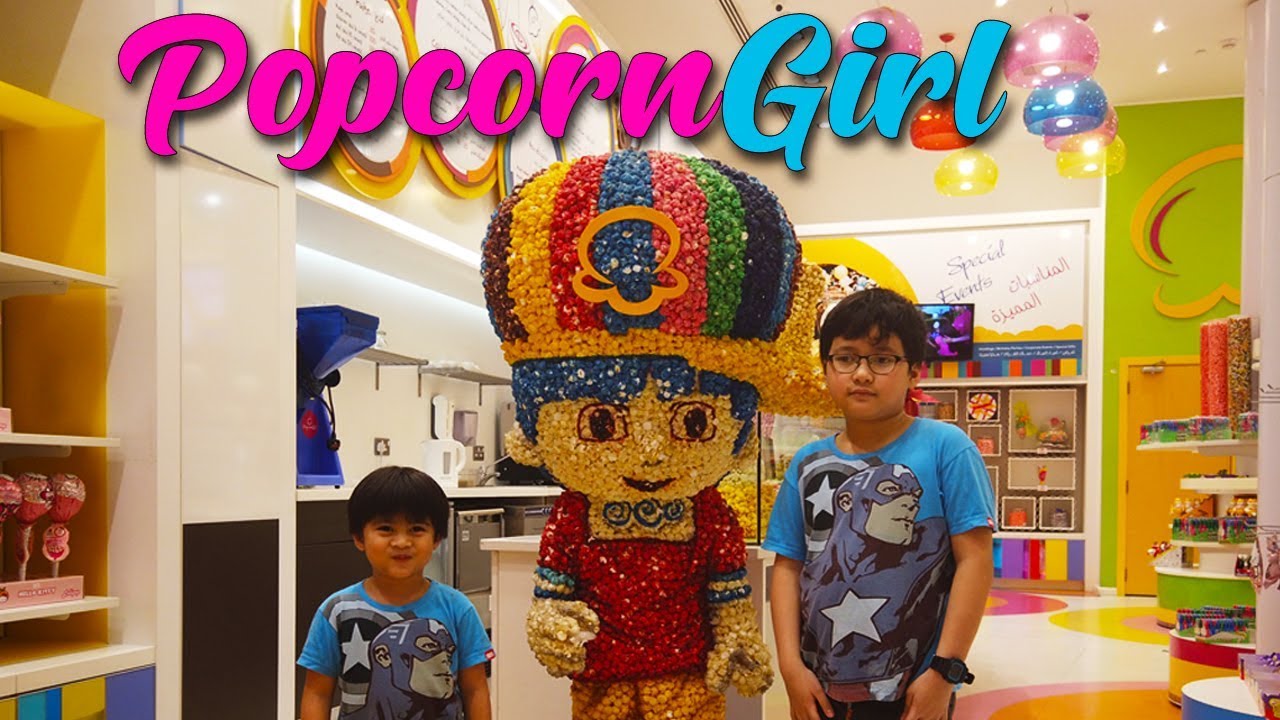 Popcorn Girl | Popcorn Candy Shop | Popcorn Store - YouTube