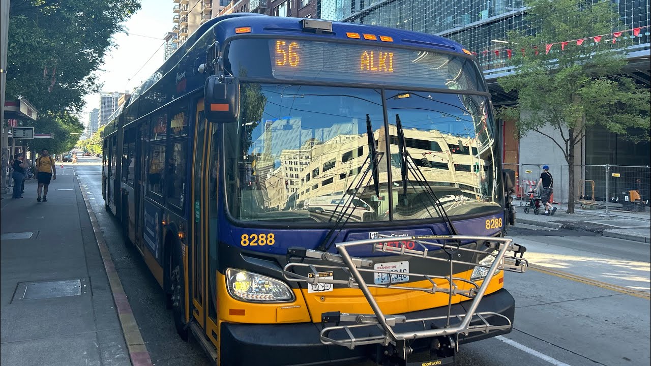 King County Metro Rt 56 Through Downtown - YouTube