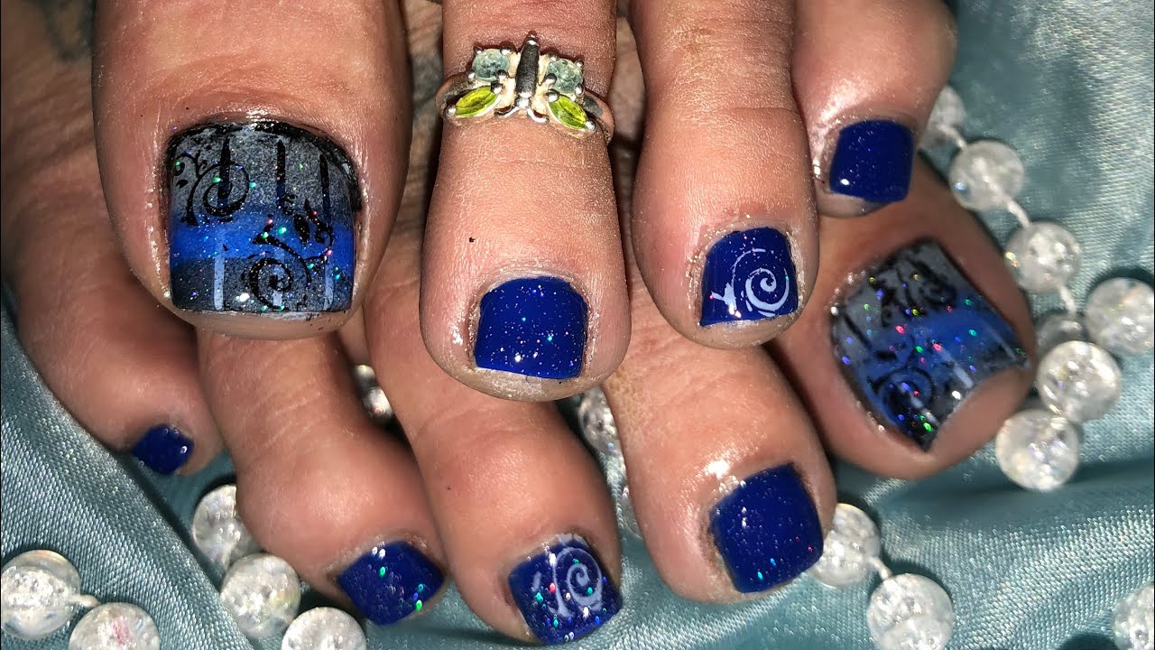 9th Toe Design....Blues Clues! Reciprocal Gradient - YouTube