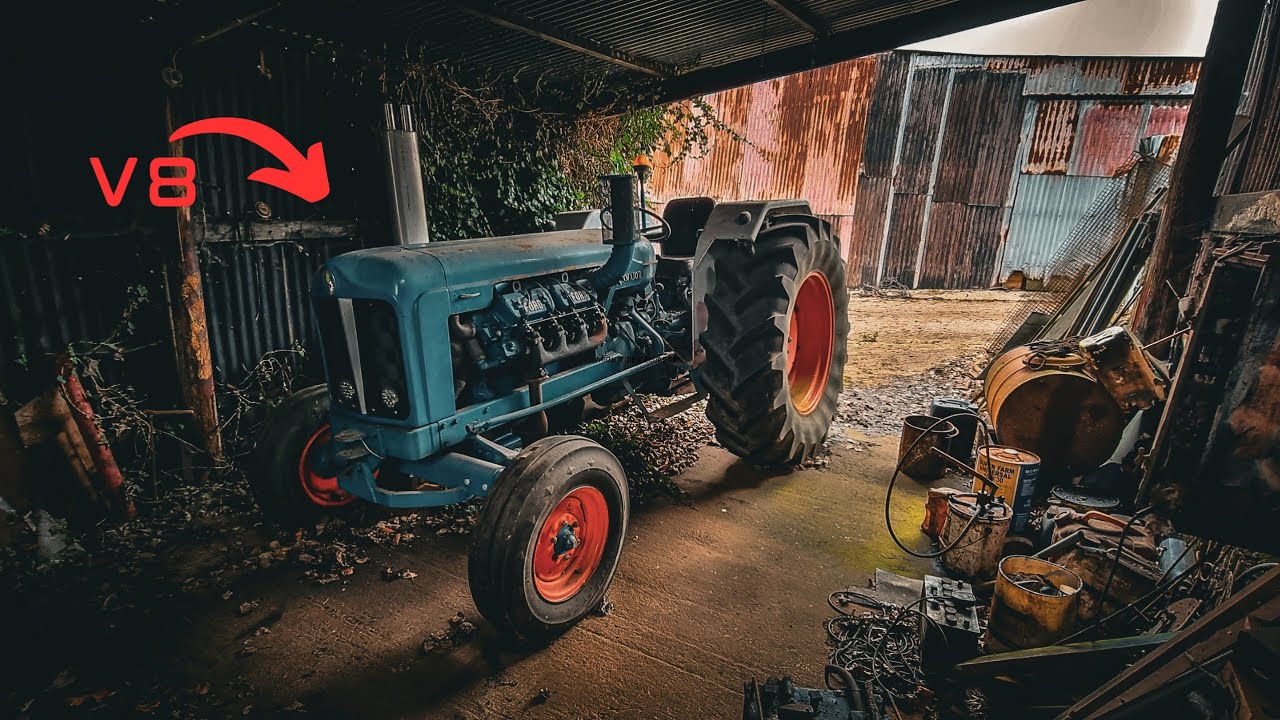 BARNFIND Vintage Tractors, V8 Custom FORD!! What a MACHINE!!! - YouTube